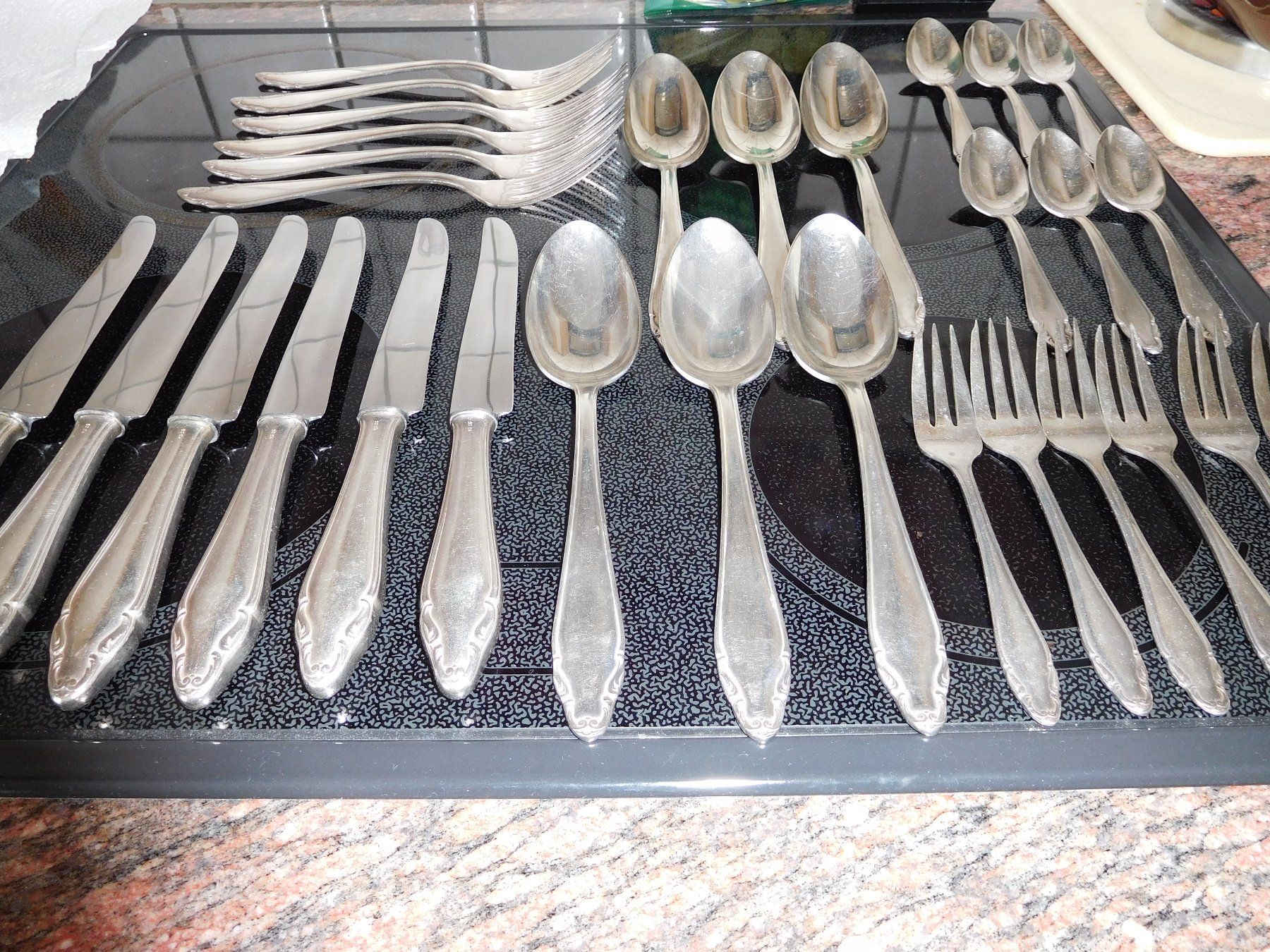 Ess-Besteck, versilbert, REM 90 18, 5 x 6 = 30 Einzelteile (Gebraucht) in Olten für CHF 99 – mit ...