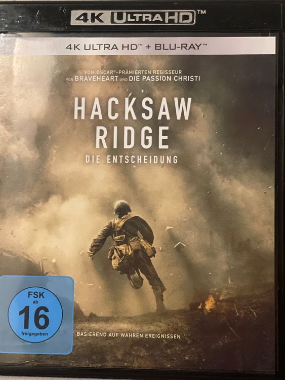 Hacksaw Ridge (2016) 4K UHD (Neu (gemäss Beschreibung)) in Waldenburg ...