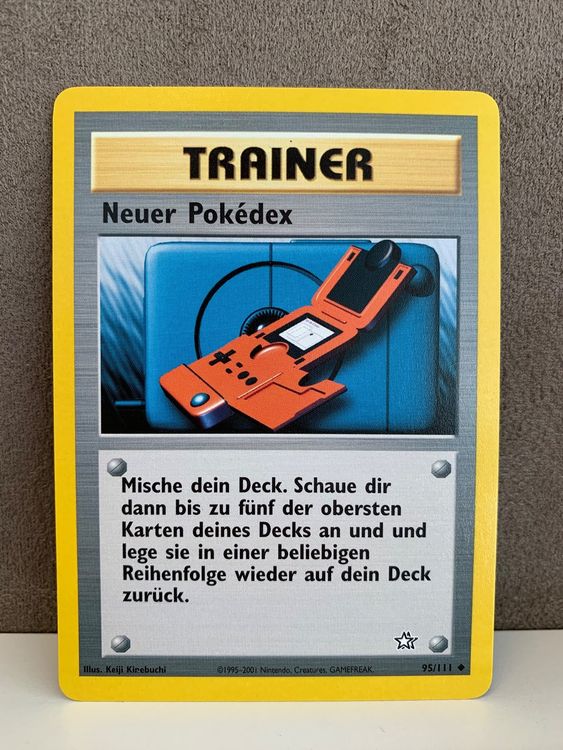 Pokemon Neuer Pokedex Trainer Neo Genesis DE 95/111 (Gebraucht) in ...