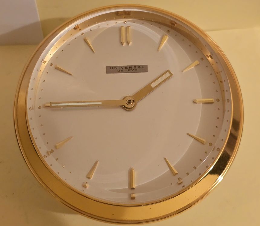 Horloge de table Universal Genève PORTESCAP RARE (Defekt) in Grand ...