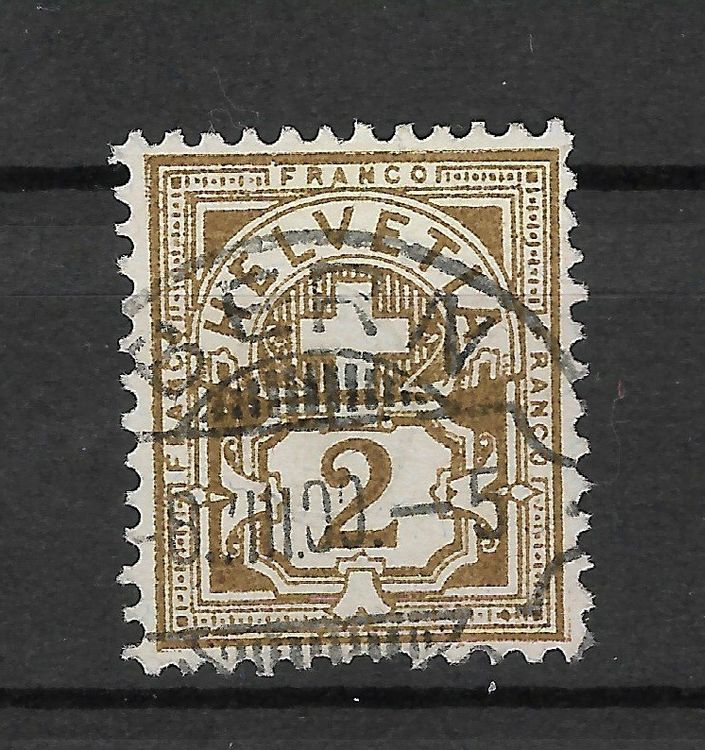 Ziffer 2Rp. Faserp. mit Rasierklstempel Bern | Kaufen auf Ricardo