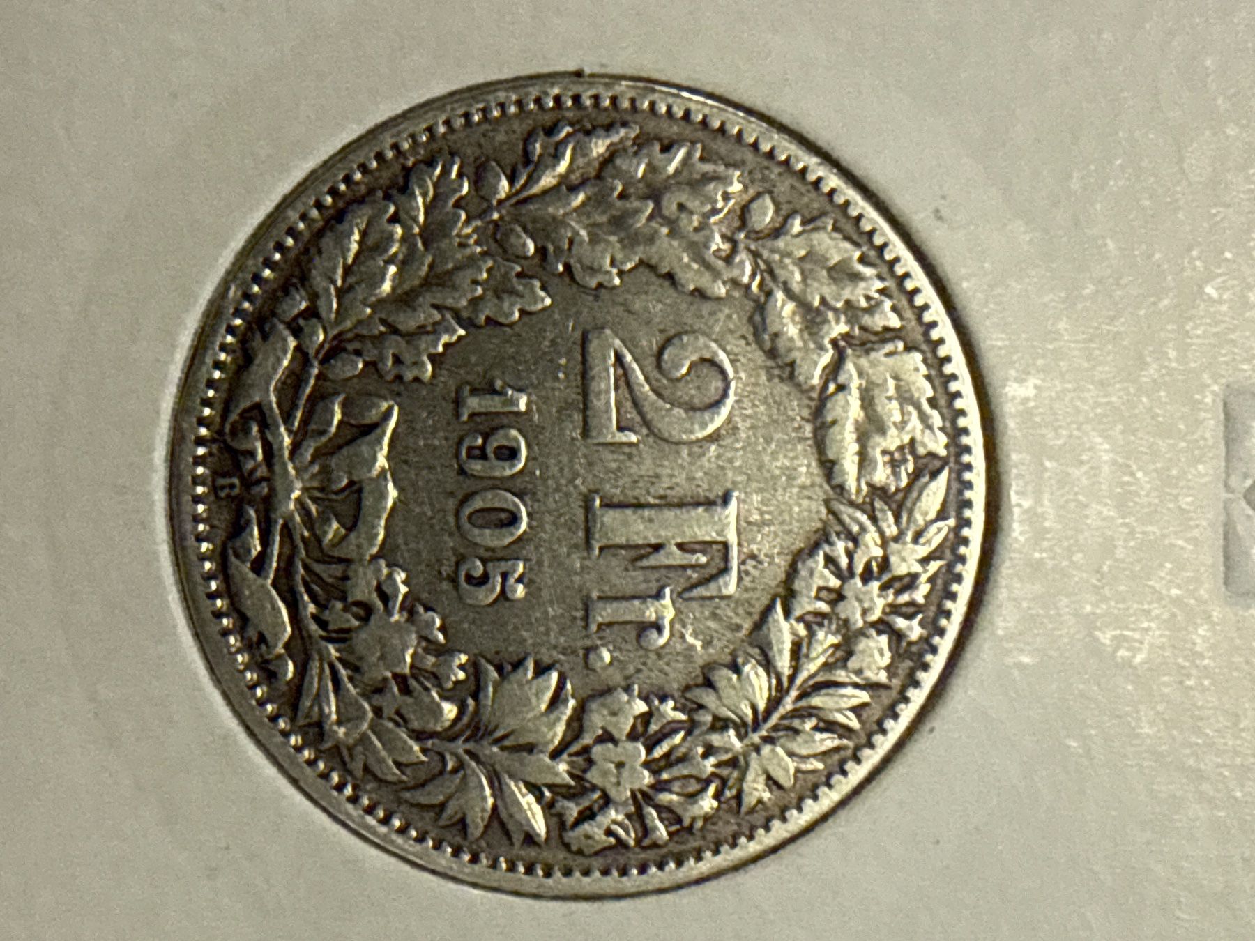 Swiss 2 franc 1905 Silver Coin (D'occasion) à Pully pour CHF 32 – avec ...
