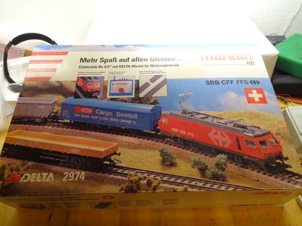 Märklin 2974 Startpackung SBB, Re4/4, Delta, H0,WS/AC,OVP (Gebraucht ...
