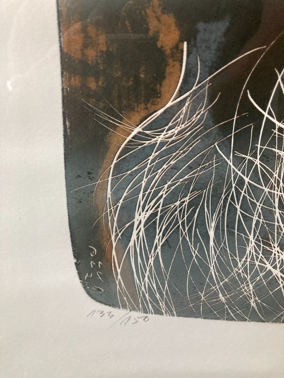 Original Lithografie, Hans Erni Pferdestall selten signiert | Kaufen auf Ricardo