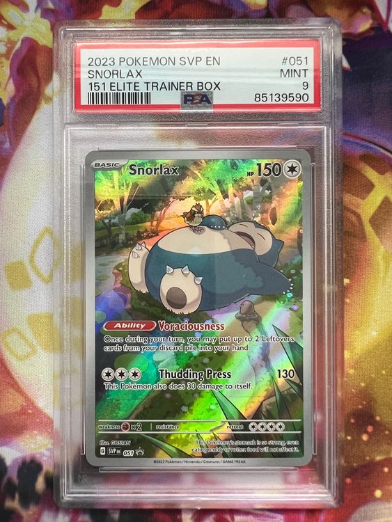 Pokemon 151 Snorlax 151 Elite Trainer Box PSA9 (Gebraucht) in Siebnen ...