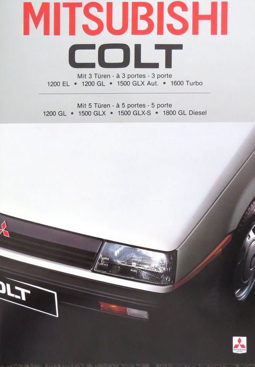 Prospekt Mitsubishi Colt von 1984 inkl. Preisliste ( CH ) (Neu (gemäss Beschreibung)) in ...