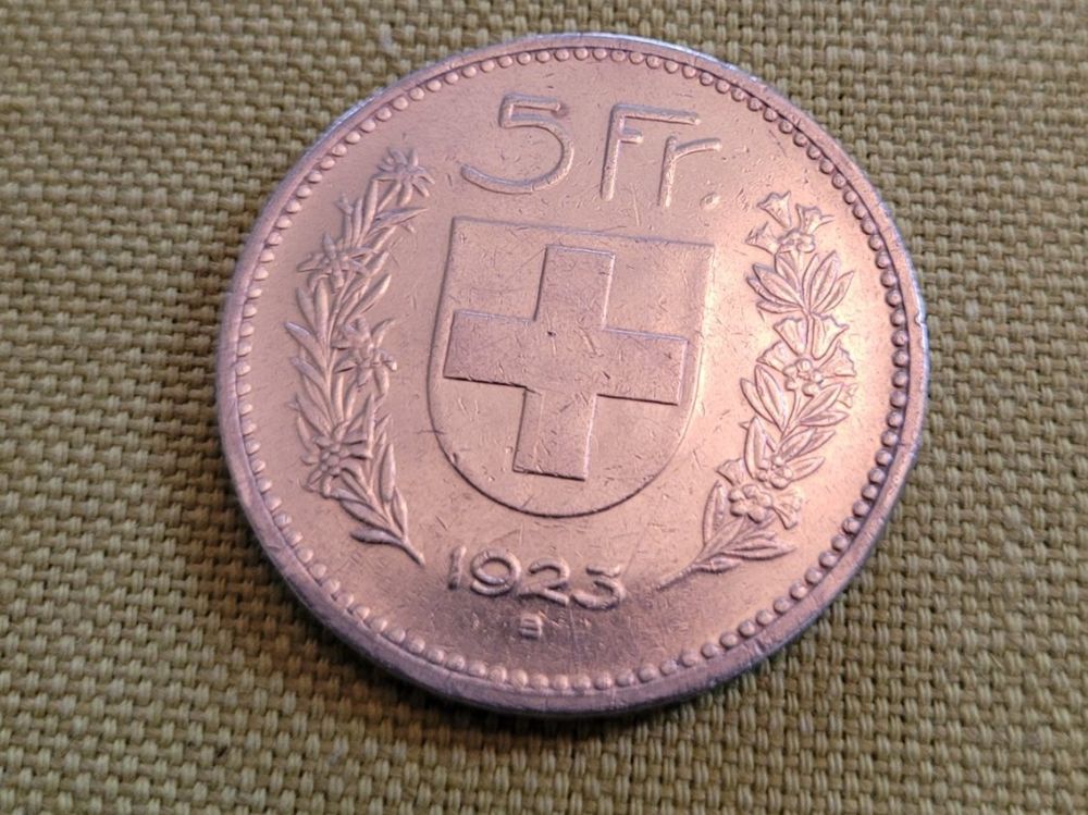 5 Franken 1923 (Gebraucht) in Neuenkirch für CHF 55 – mit Lieferung auf ...