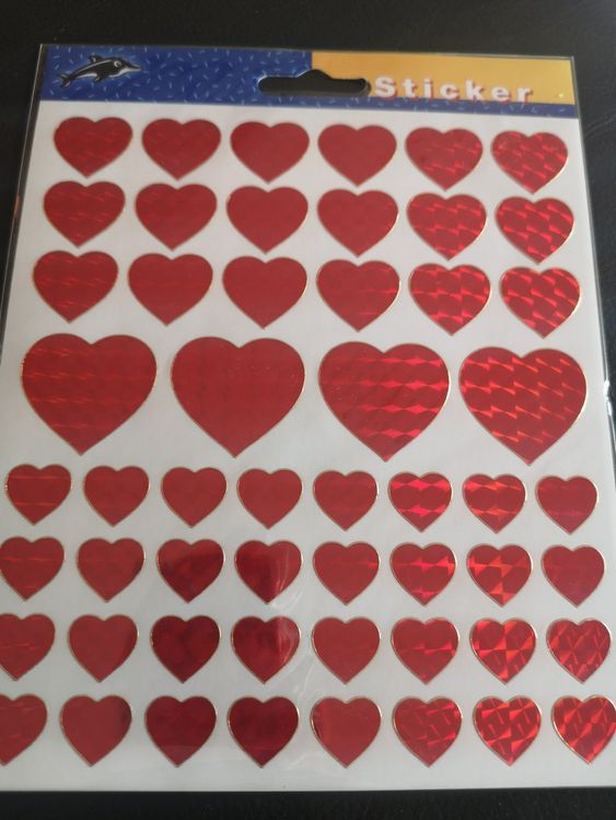 1 Bogen Sticker Herz neu | Kaufen auf Ricardo