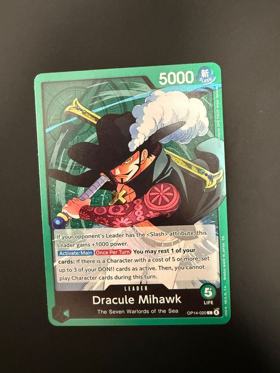 One Piece - Dracule Mihawk OP14-020 Leader -EN 🇬🇧 Ab 1.- (Neu (gemäss ...