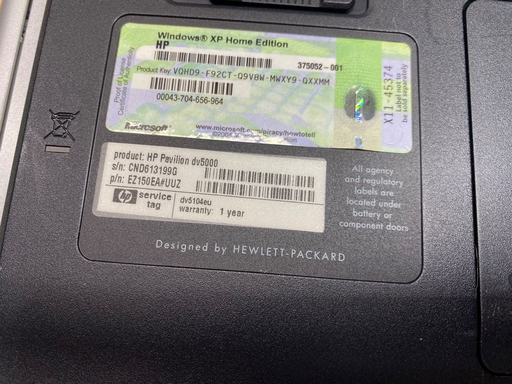 HP Pavilion dv5000 (Gebraucht) in Adetswil für CHF 1 – mit Lieferung ...