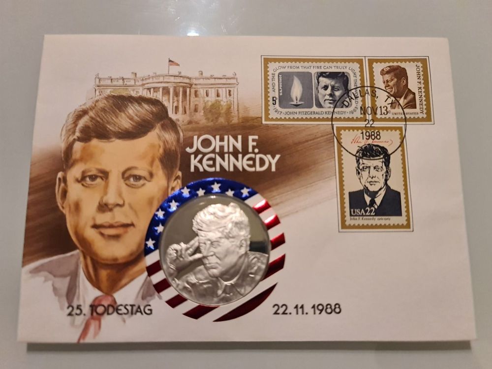 Numisbrief 25.Todestag John F.Kennedy (Gebraucht) in La Chaux-de-Fonds für CHF 33 – mit ...