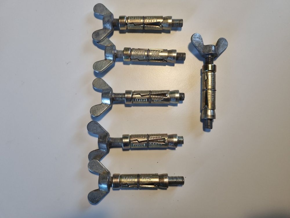 Lot de 6 boulons et douille d'encrage, M10, RAWL (Gebraucht) in ...