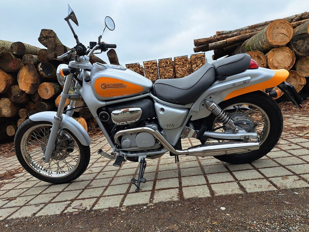 Aprilia Classic 125 2T Chopper rarität 7,8kW + ersatz Motor (Gebraucht ...