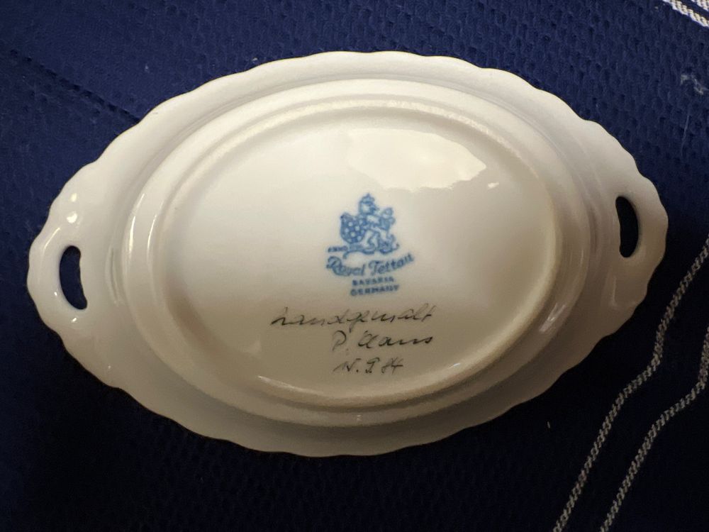 2 Porzellan Vase/Schale Arzberg/Tettau handbemalt signiert(Q (Gebraucht) in Rorschach für CHF 5 ...