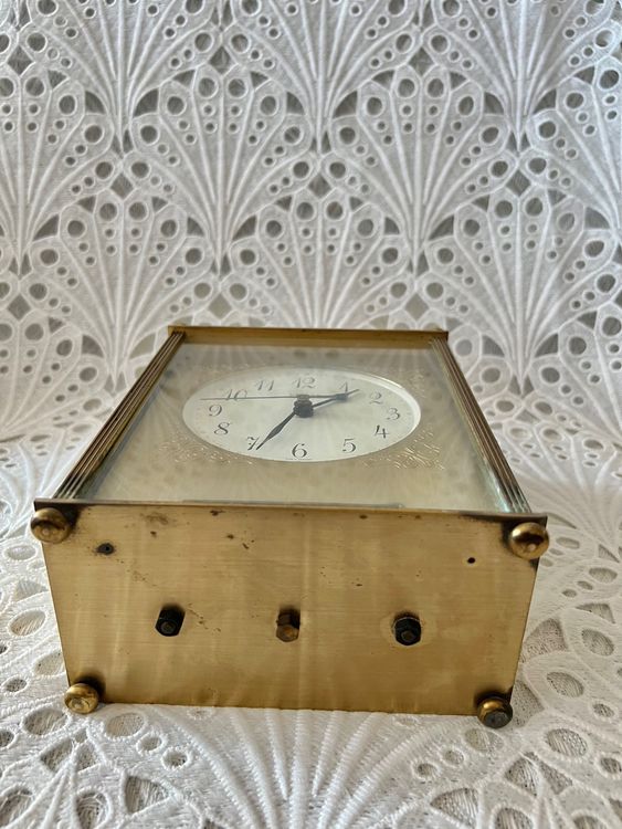Tischuhr Standuhr Messing Uhr 1600 Gram | Kaufen auf Ricardo