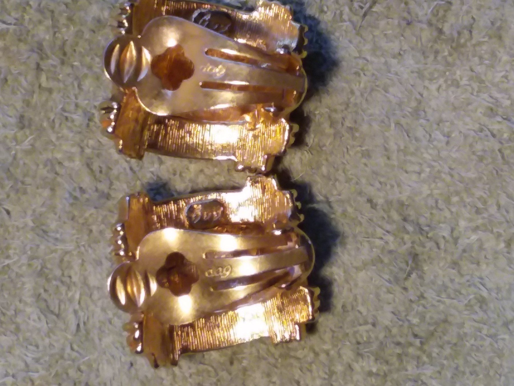 Vintage signierte Ohrclips von David Grau 70er Jahre (Gebraucht) in ...