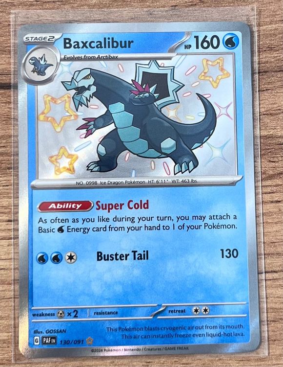 Baxcalibur BABY SHINY Pokemon Paldean Fates PAF 130/091 (Gebraucht) in ...