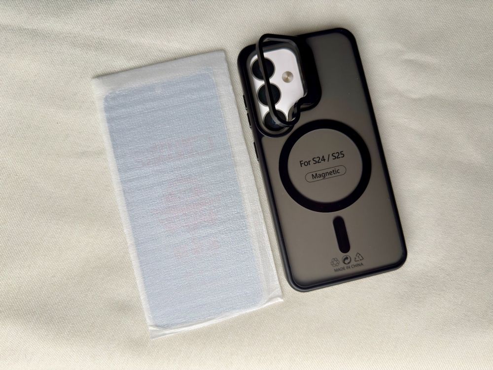 Coque Samsung Galaxy S24/ S25 avec support+ protection écran (Neuf avec ...