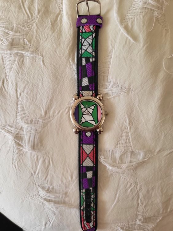 Montre femme Pierre Henry - ronde - fond et bracelet coloré (Gebraucht ...