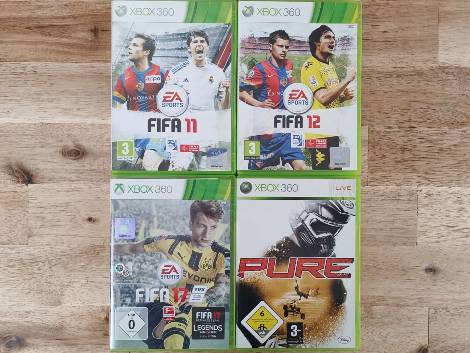 Fifa 11 + Fifa 12 + Fifa 17 + Pure - Xbox 360 Spiele (Gebraucht) in Amriswil für CHF 3.95 – mit ...
