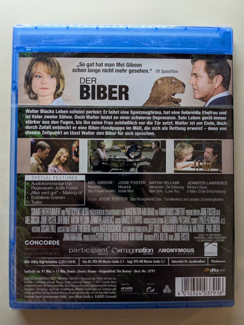 "Der Biber" von Jodie Foster [Blu-ray/neu & OVP] (Neu und ...