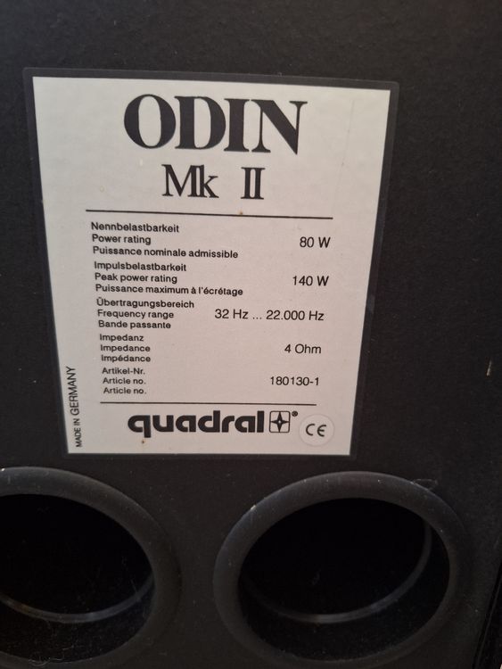 Boxen Quadral Odin MK II (Gebraucht) in Niederbipp für CHF 60 – nur Abholung auf Ricardo kaufen
