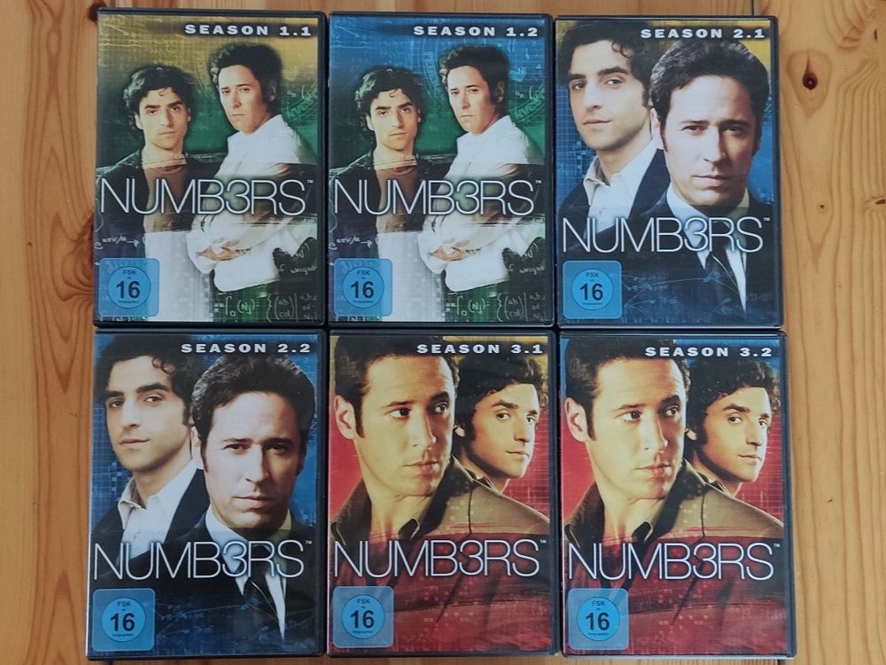 DVDs "Numbers", Staffel 1–3 auf 16 Disks | Kaufen auf Ricardo