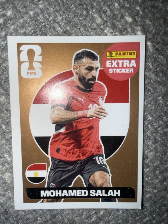 Ab 1.- Panini Extra Sticker Mohamed Salah WM 2026 (Gebraucht) in ...