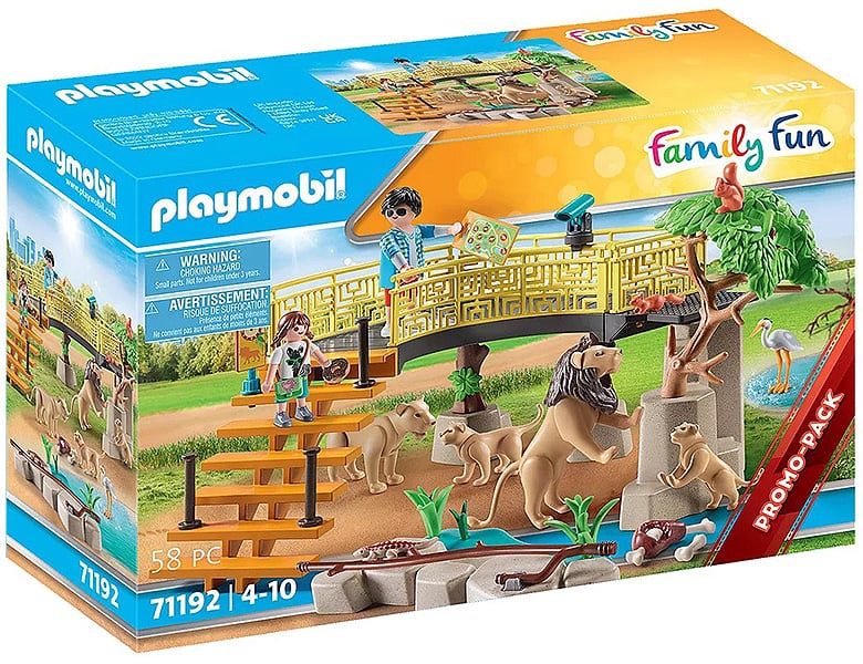 Playmobil Zoo Tierpark Gehege mit Löwen und Besuchern | Kaufen auf Ricardo