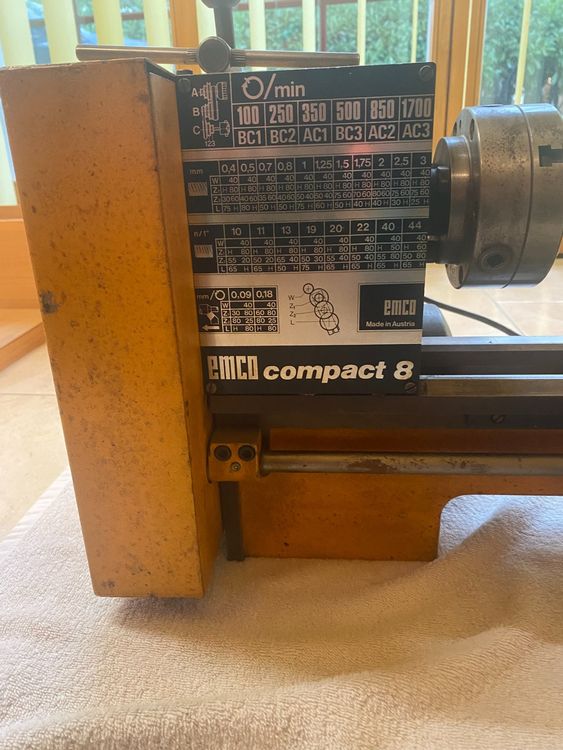 Drehbank EMCO Compact 8 (Gebraucht) in Chailly für CHF 350 – nur Abholung auf Ricardo kaufen