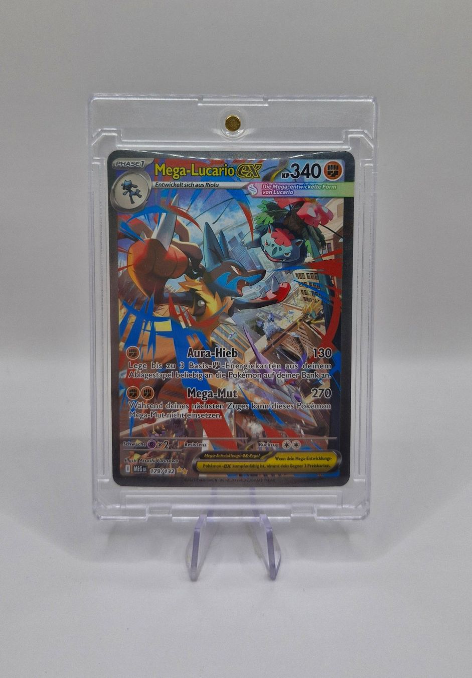 Mega Lucario EX / Mega Entwicklung / MEG 179 (Neu (gemäss Beschreibung ...