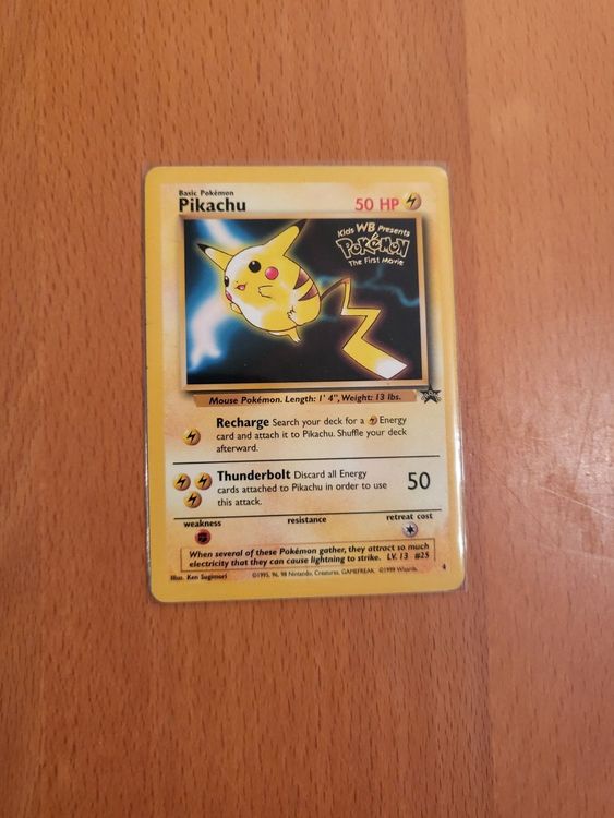 Pokémon Pikachu Promo Holo Logo | Kaufen auf Ricardo