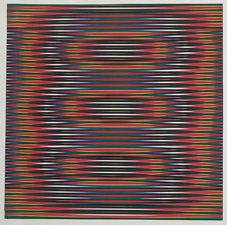 Interessante Moderne Serigraphie unleserlich Signiert | Kaufen auf Ricardo