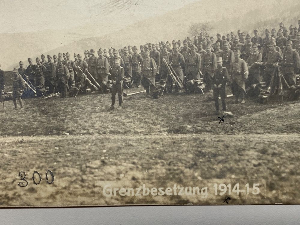 Privat Karte Grenzbesetzung 1914 - 15 Militär Schweiz selten (Gebraucht) in Müswangen für CHF 6 ...