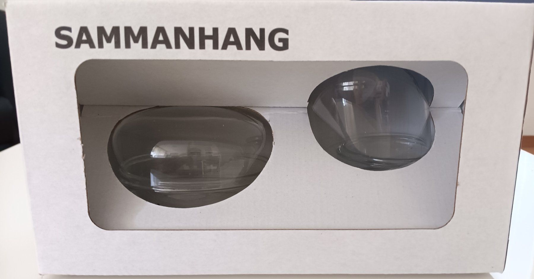 IKEA SAMMANHANG - Set à 2 Deko Glasglocken durchsichtig (Neu und ...