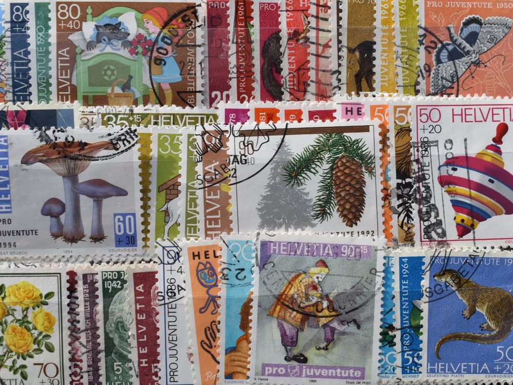 Mehr als 200 Pro Juventute Briefmarken B1401M (Gebraucht) in Bettingen ...