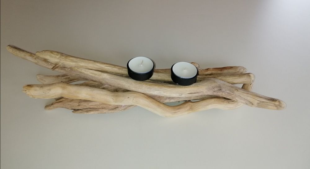 Dekor Schwemmholz mit Rechaud Kerzen (Neu und originalverpackt) in Widnau für CHF 50 – nur ...