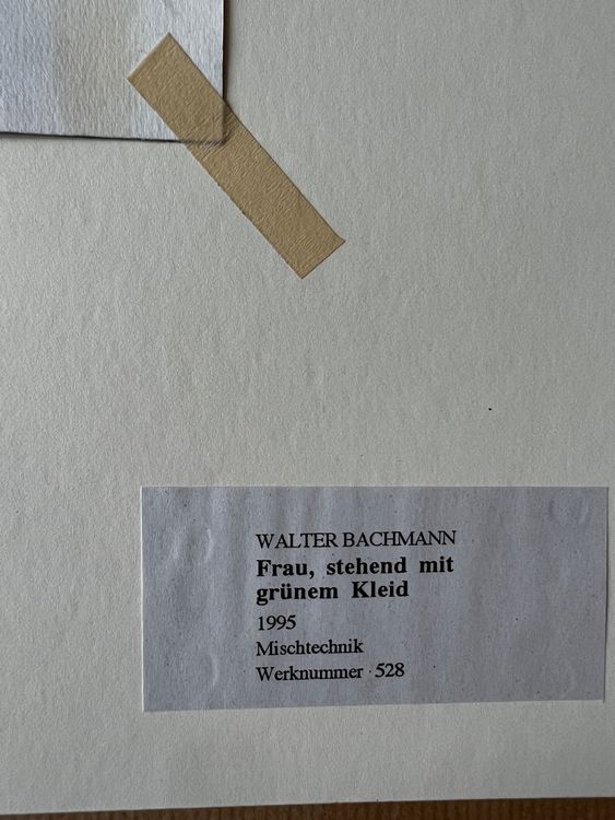 Aquarell von Walter Bachmann, signiert | Kaufen auf Ricardo