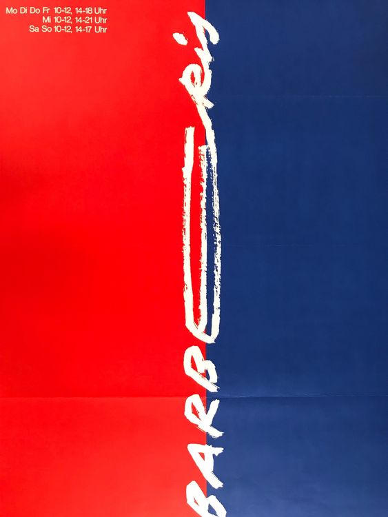 Plakat Kunstgewerbemuseum Zürich Franco Barberis 1975 (Gebraucht) in ...