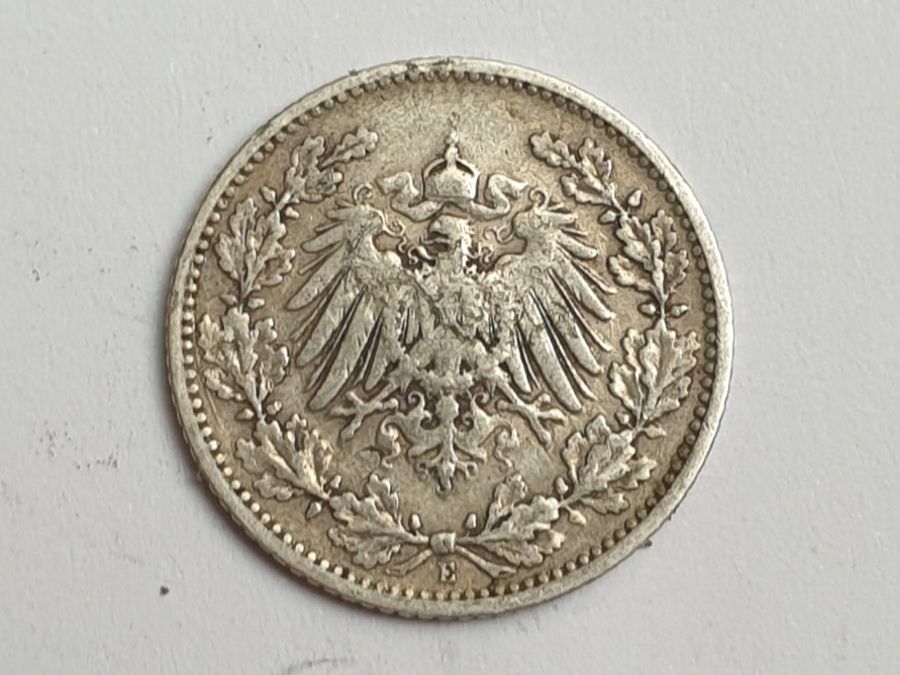 🇩🇪 1/2 Mark 1906 E *** Silver 2.78g .900 (Gebraucht) in Chavannes ...