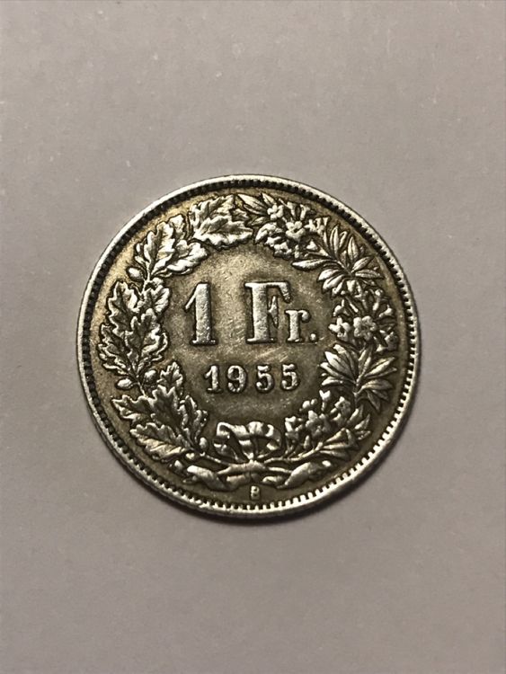 1 Franken Silbermünze 1955 rar | Kaufen auf Ricardo