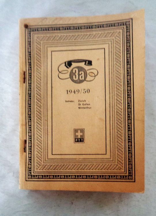 PTT Telefonbuch 1949/50 Zürich St. Gallen Winterthur | Kaufen auf Ricardo