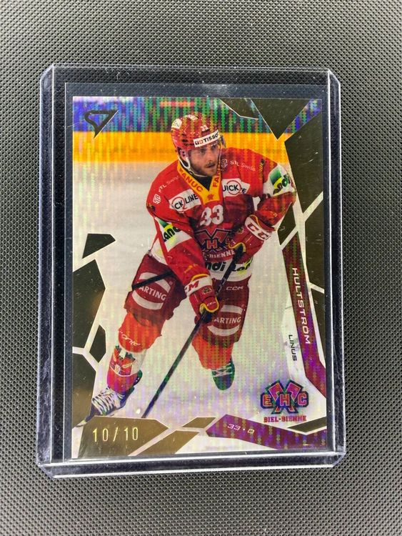 EHCB Biel Linus Hultström Base Gold 10/10, Sportzoo 25/26 (Neu (gemäss ...