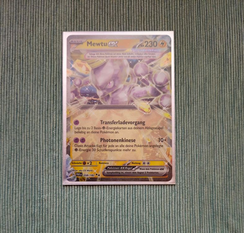 Pokémon - Mewtu ex (PAR 058) / Paradox Rift (Neu (gemäss Beschreibung ...