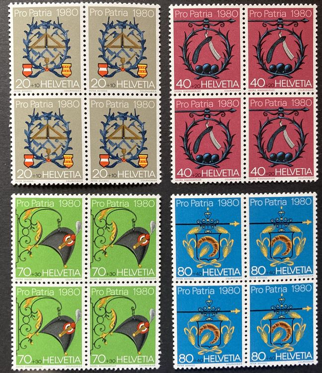 1980, PP Viererblöcke (**) Sammlung oder Frankatur !! | Kaufen auf Ricardo