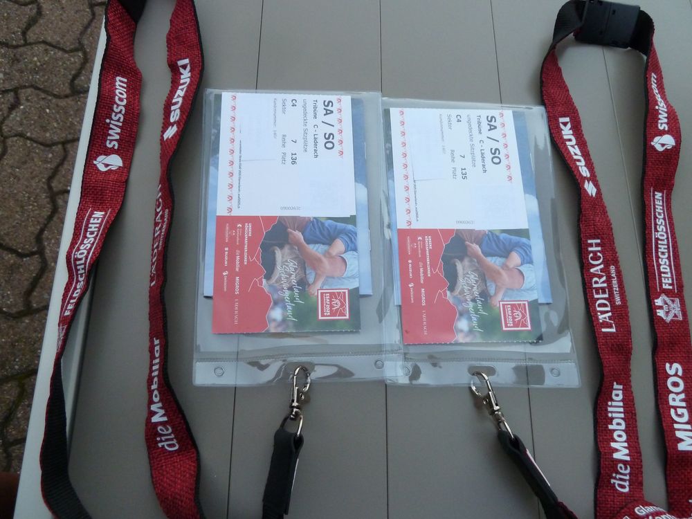 ESAF 2025 2 Top-Tickets Tribüne C4 Sitzplätze ungedeckt (Neu (gemäss ...