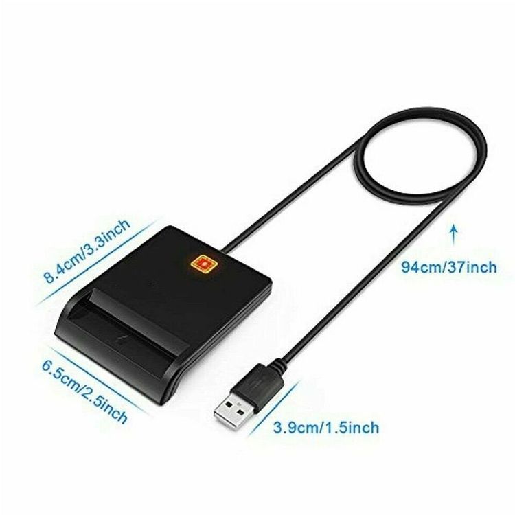 für SIM ID Card USB kartenleser Personalausweis Lesegerät (Neu (gemäss ...