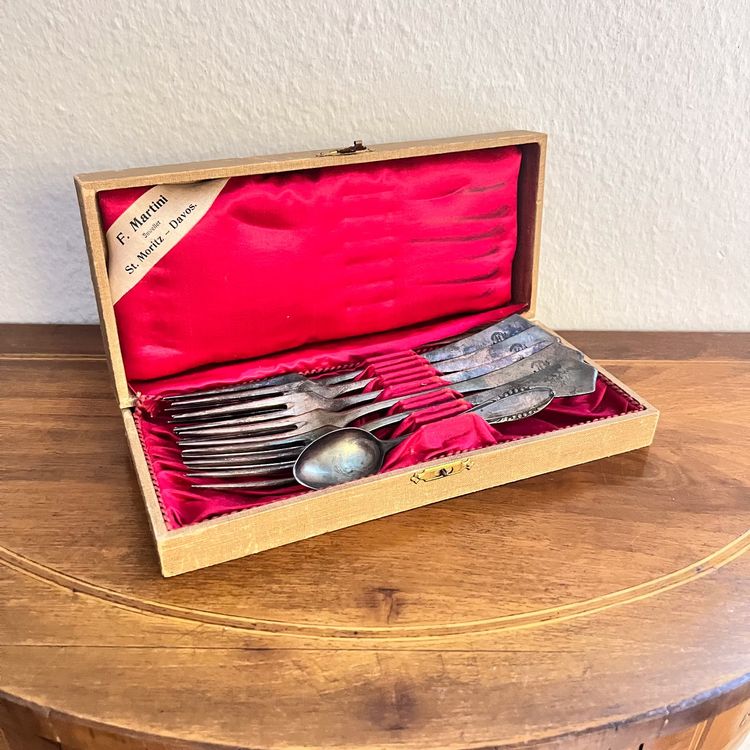 Antikes Besteckset aus der Schweiz - St. Moritz / Davos (D'occasion) à ...