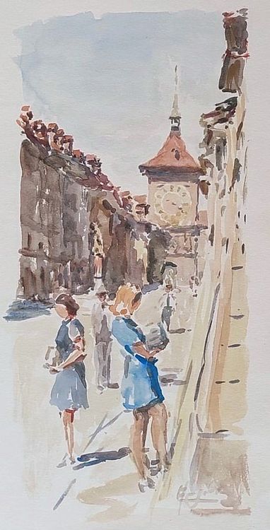 Berne - aquarelle de Charles Egli | Kaufen auf Ricardo