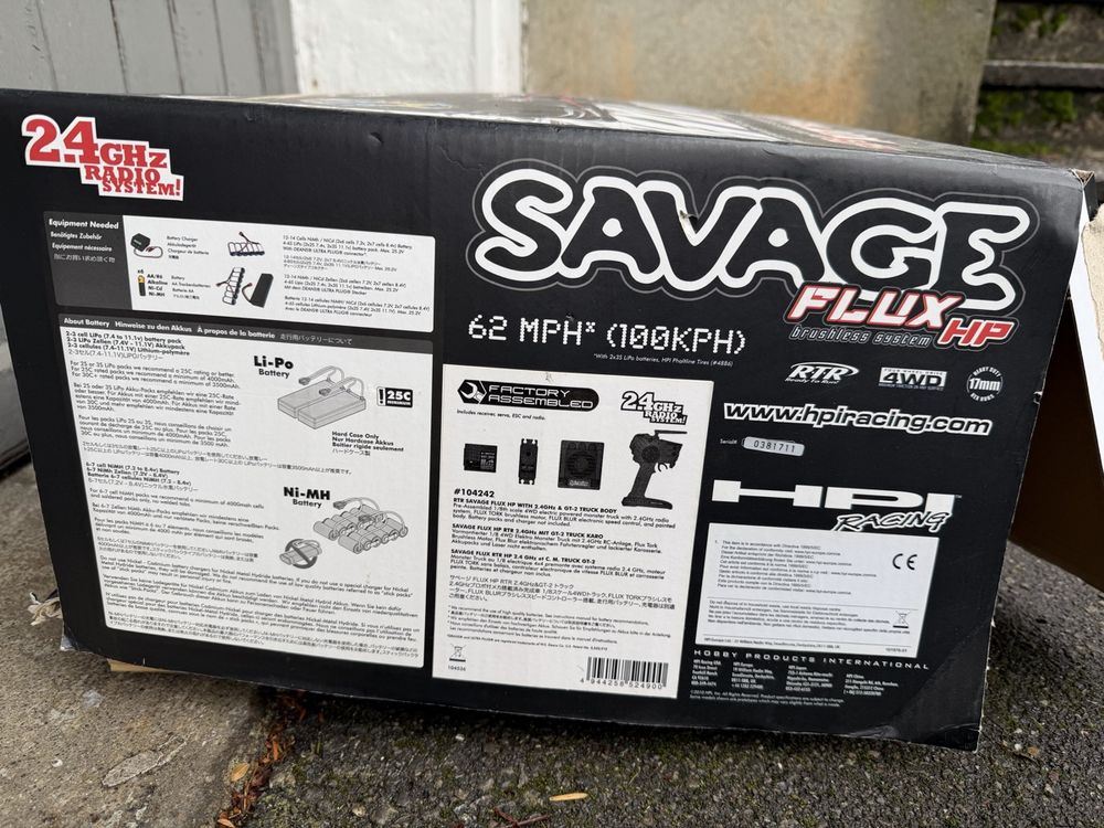 HPI Savage Flux HP 1/8 Monster Truck - Brushless Power! (Gebraucht) in ...